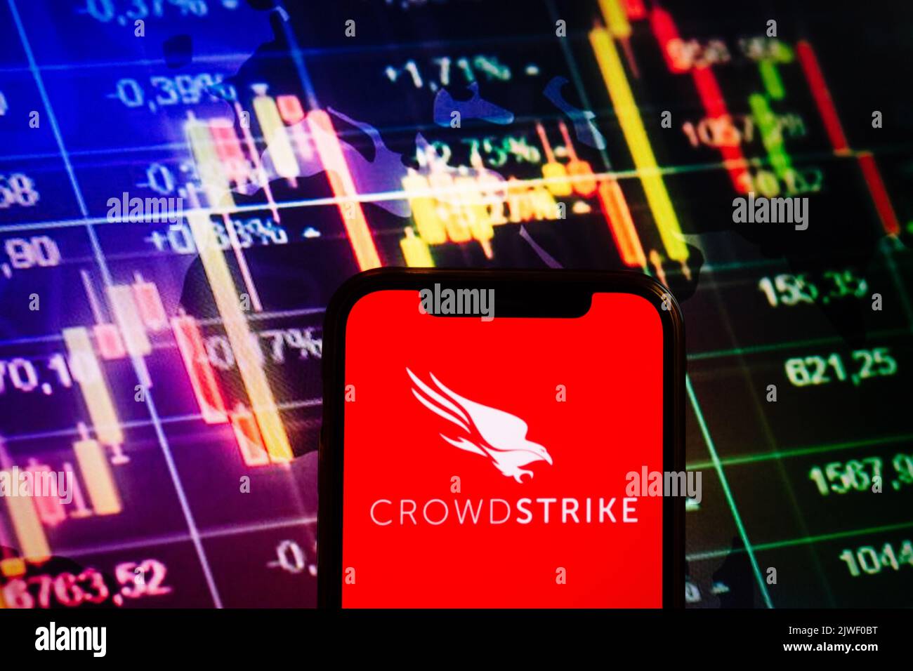 KONSKIE, POLAND - September 04, 2022: Smartphone displaying logo of ...