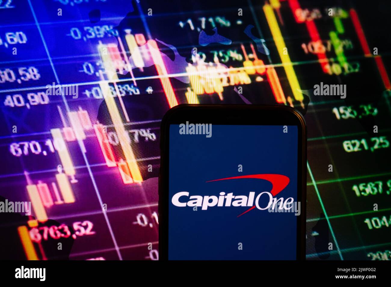 KONSKIE, POLAND - September 04, 2022: Smartphone displaying logo of ...