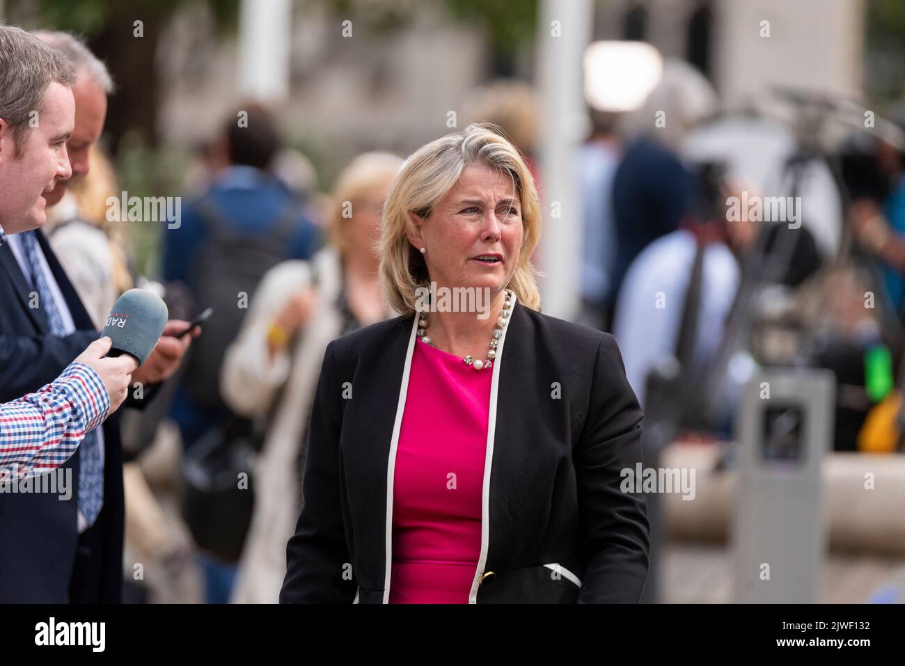 Anna Firth MP after the selection of the new Conservative party leader ...