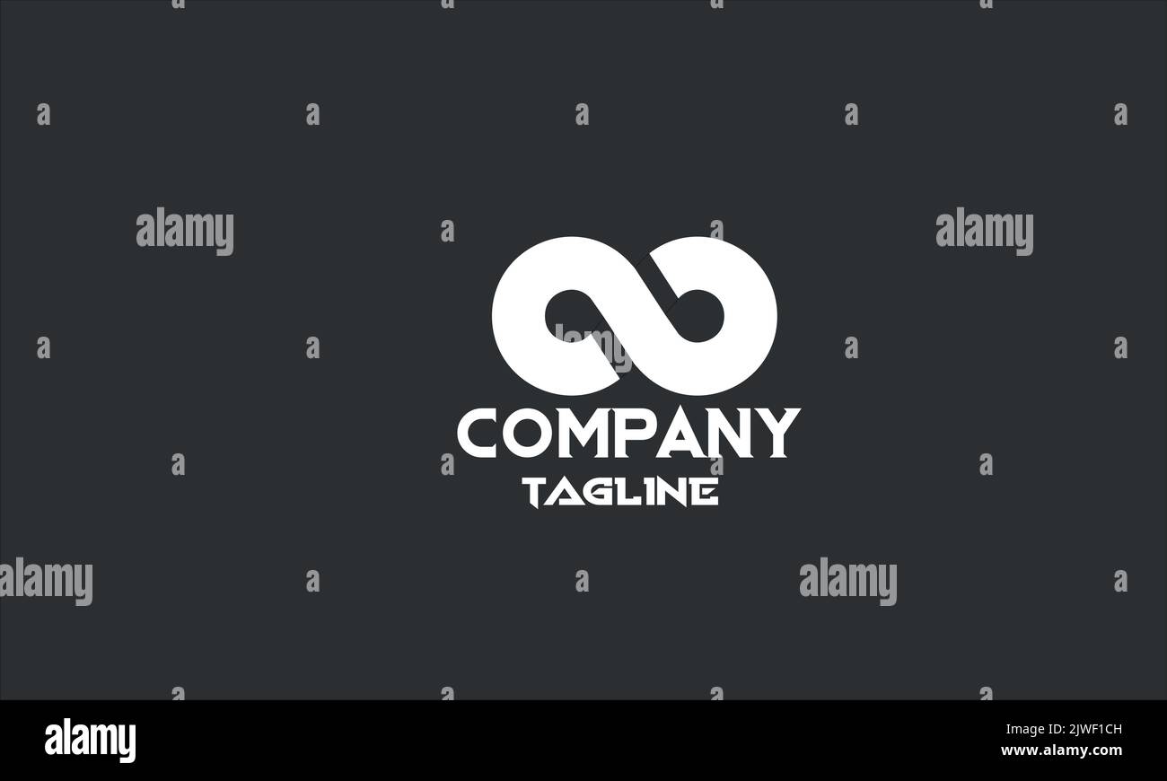 minimal infinity logo template Stock Vector Image & Art - Alamy