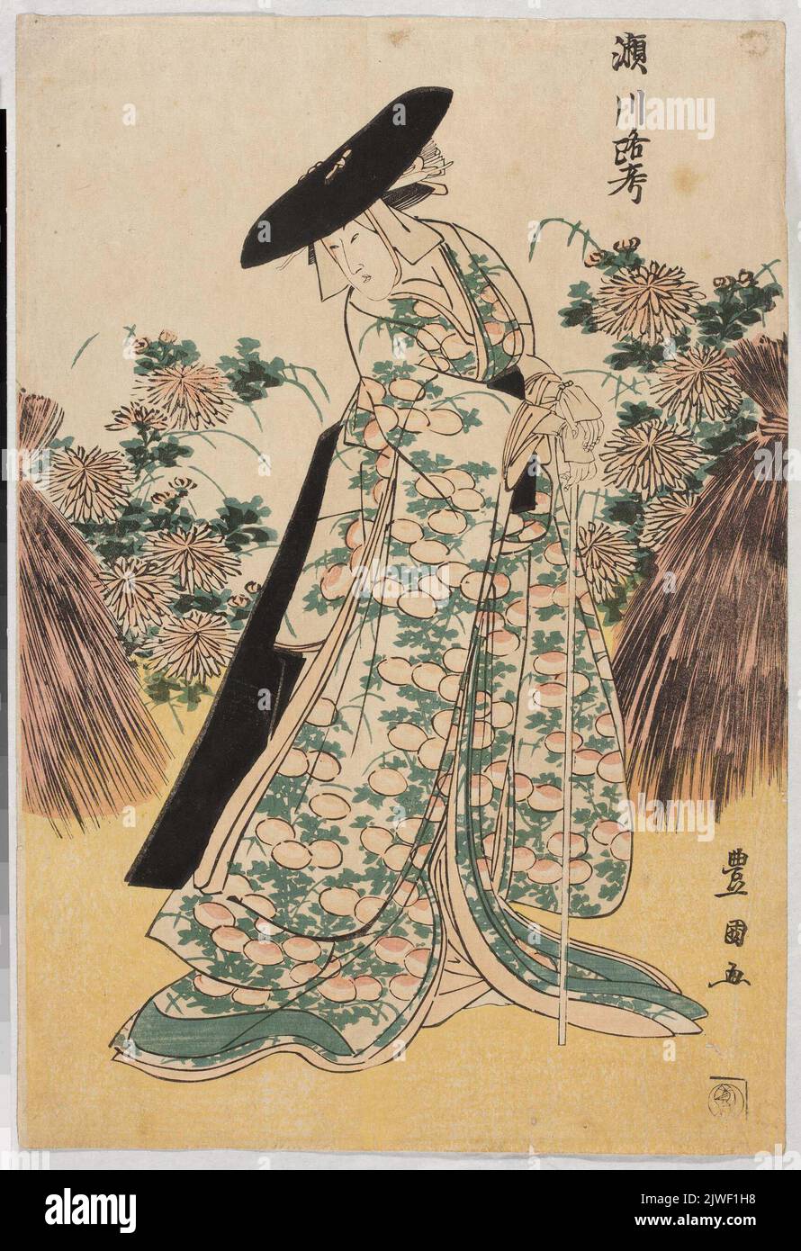 Onnagata actor Segawa Rokô Kikunojô IV. Toyokuni, Utagawa (1769-1825 ...