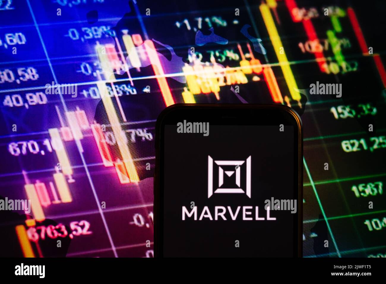 KONSKIE, POLAND - September 04, 2022: Smartphone displaying logo of ...