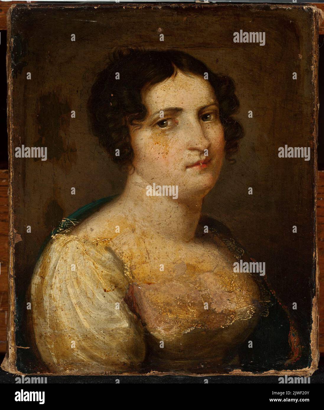 Portrait of Anna née Puczyńska (1789–1868), second wife of Jan Rustem. Rustem, Jan (1762-1835 ...