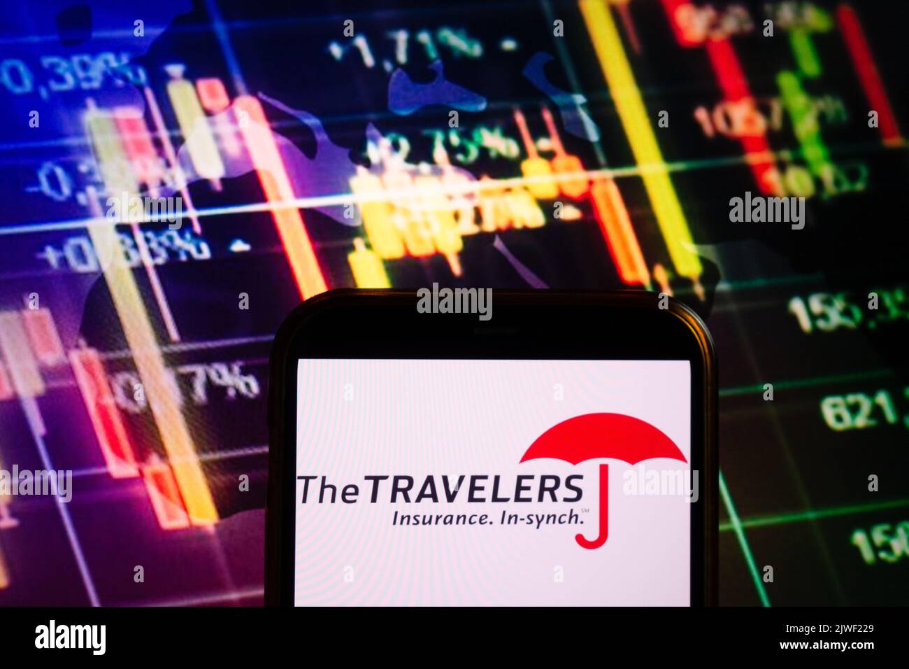 KONSKIE, POLAND - September 04, 2022: Smartphone displaying logo of The ...