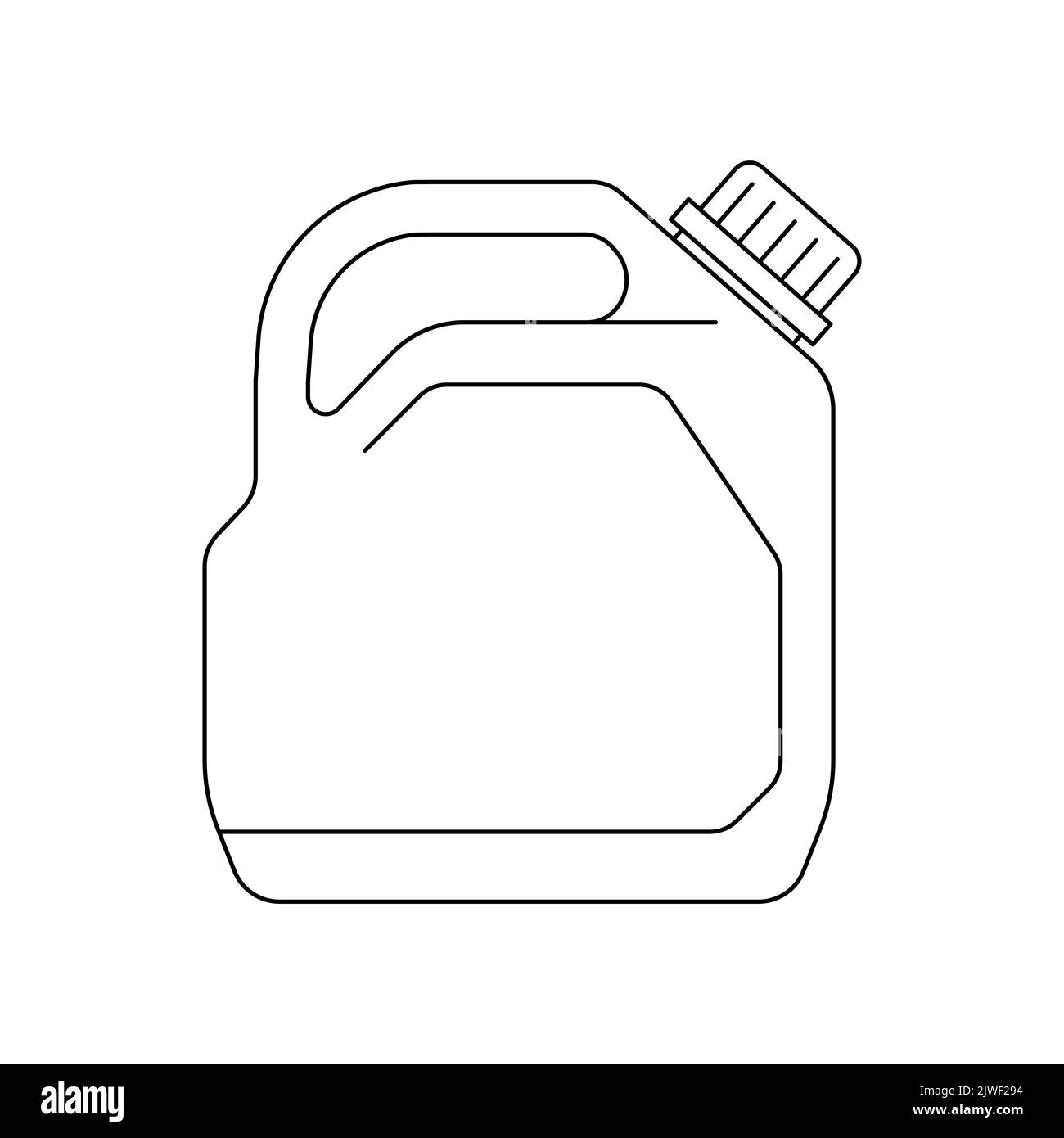 Canister icon. Fuel tank icon. Black linear canister icon. Vector ...