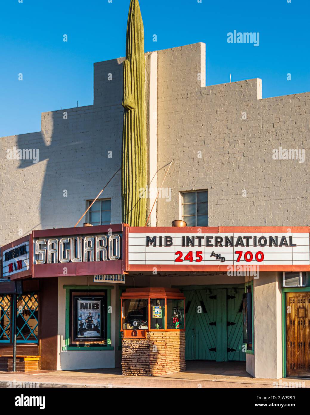 Historic Saguaro Theater in downtown Wickenburg Stock Photo - Alamy