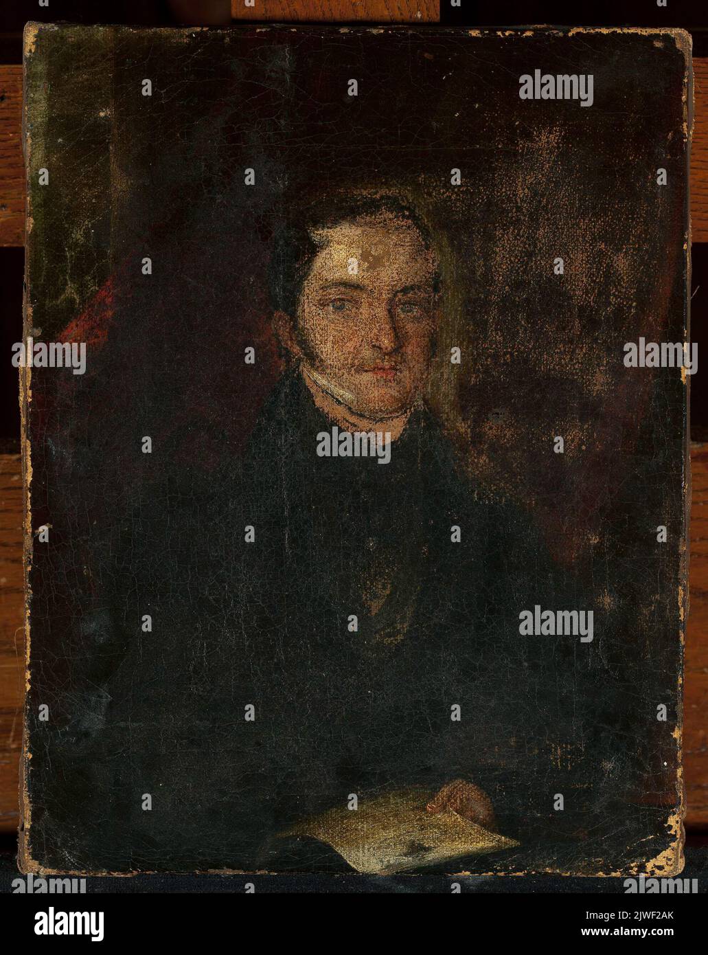 Portrait of a man. nieznany malarz polski, painter Stock Photo - Alamy