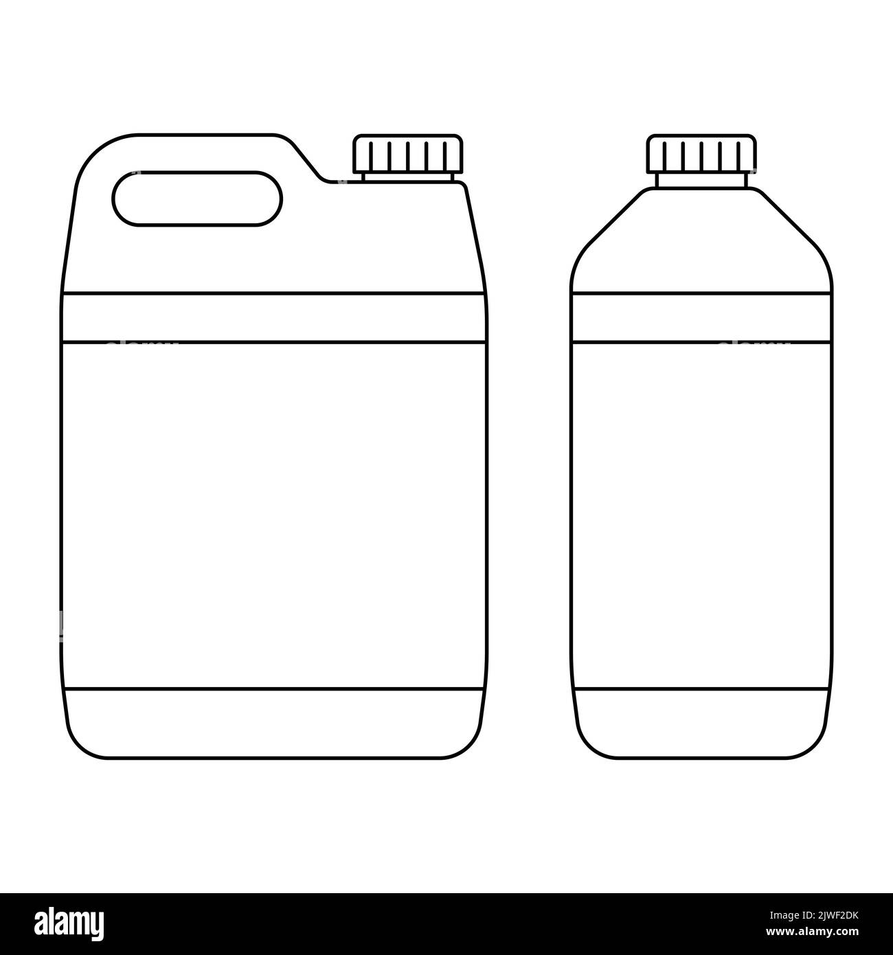 Canister icon. Fuel tank icon. Black linear canister icon. Vector ...