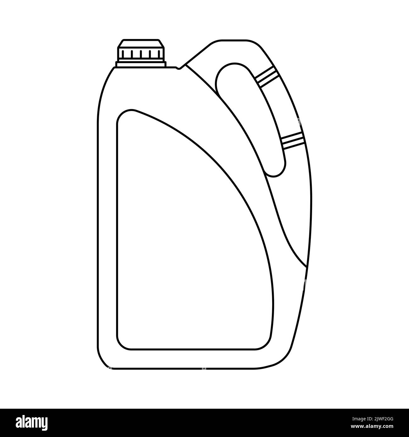 Canister icon. Fuel tank icon. Black linear canister icon. Vector ...