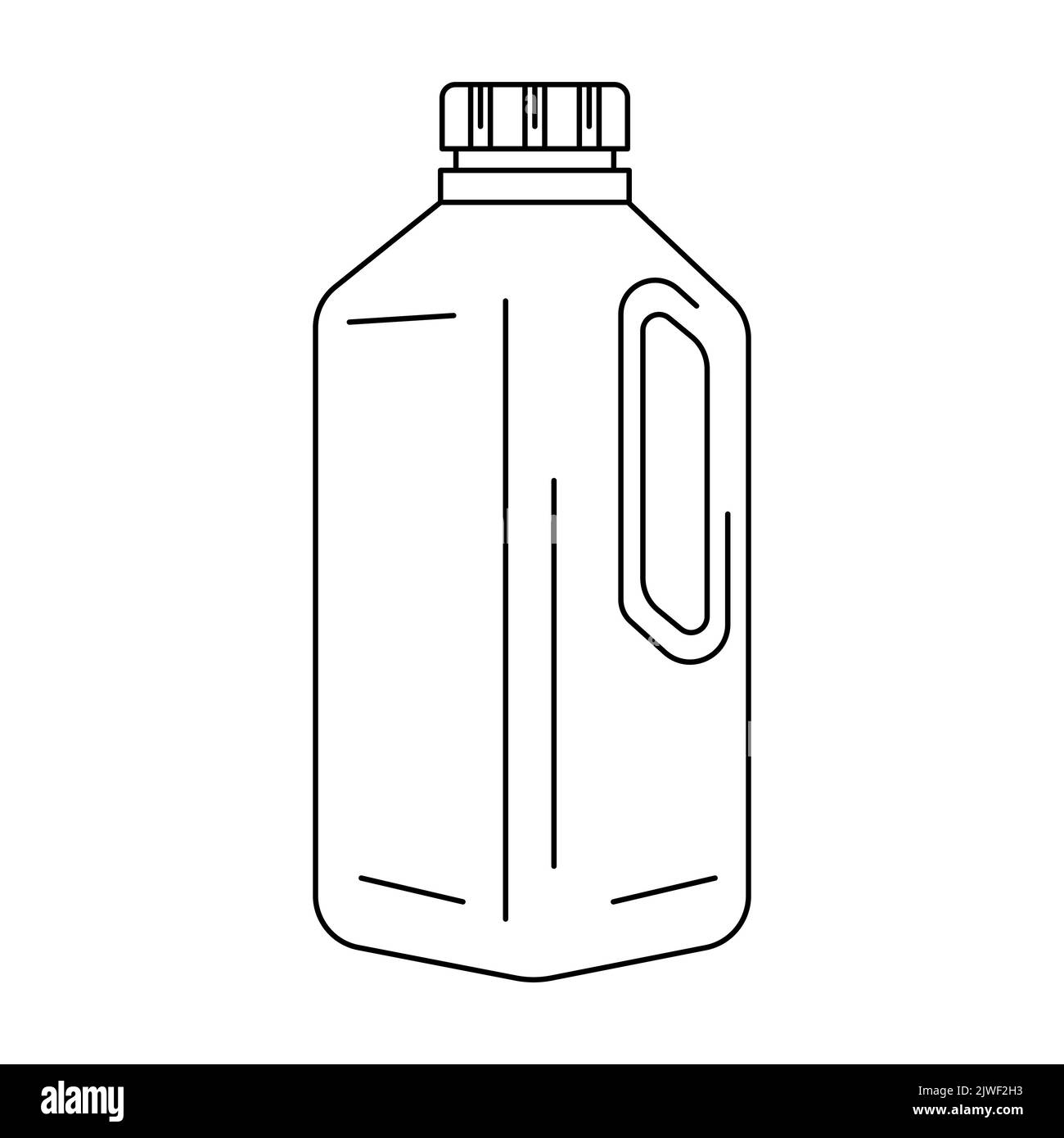 Canister icon. Fuel tank icon. Black linear canister icon. Vector ...