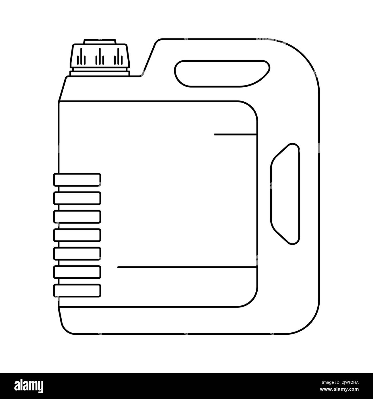 Canister icon. Fuel tank icon. Black linear canister icon. Vector ...