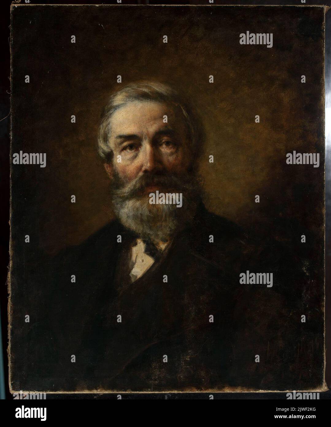 Portrait of a man. Leopolski, Wilhelm (1828-1892), painter Stock Photo ...