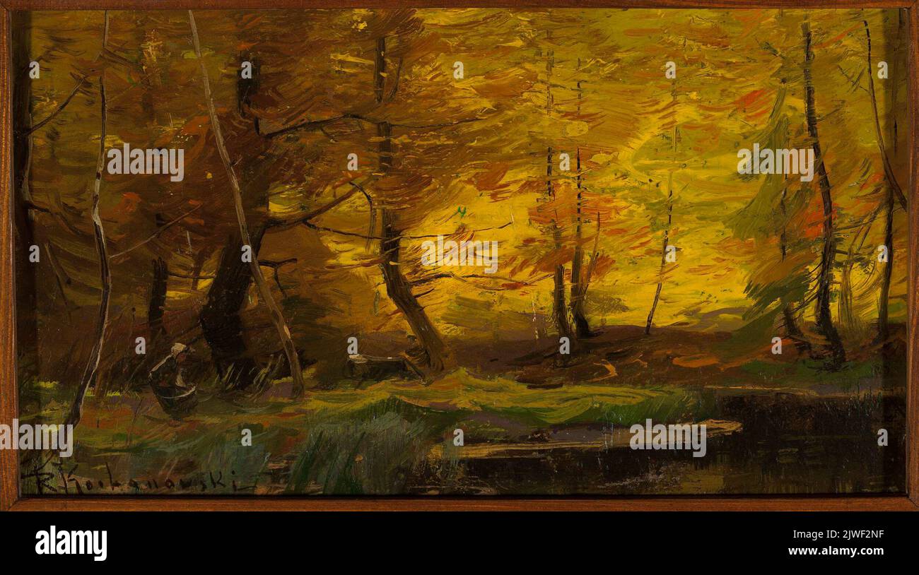 Forest landscape. Kochanowski, Roman Kazimierz (1857-1945), painter ...
