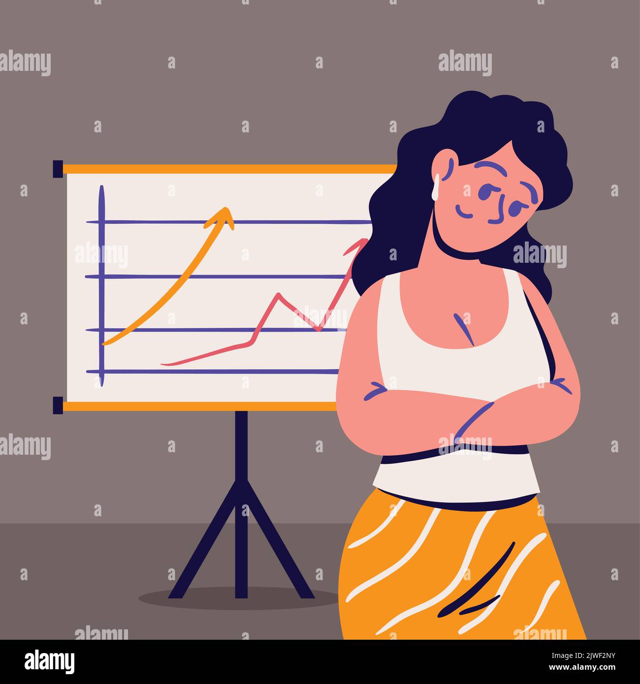 woman analyzing accounting and auditing Stock Vector Image & Art - Alamy