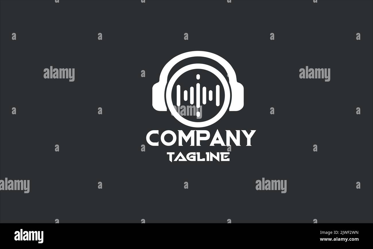 minimal radio logo template Stock Vector Image & Art - Alamy