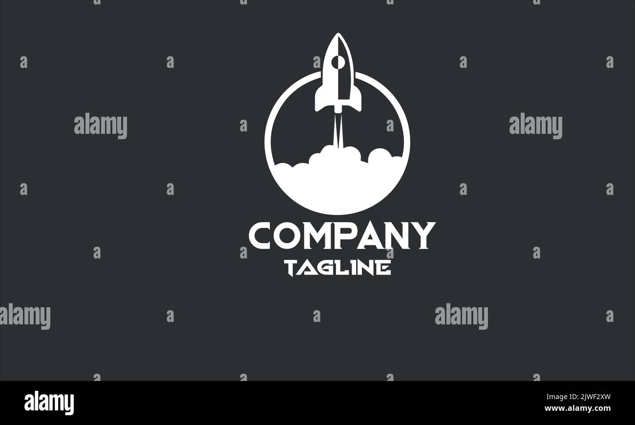 minimal rocket logo template Stock Vector Image & Art - Alamy