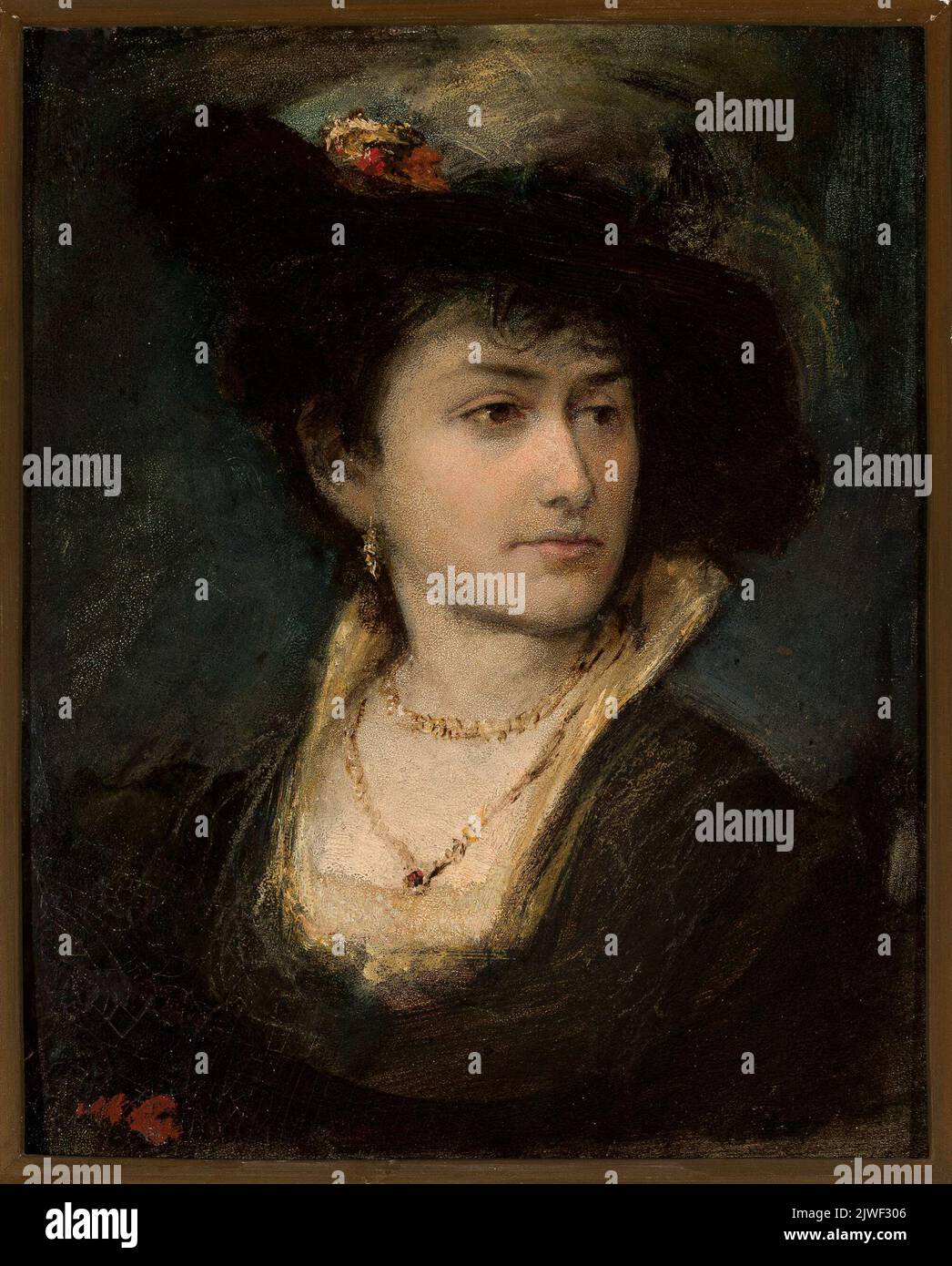 Portrait of Anna, artist’s sister. Gottlieb, Maurycy (1856-1879 ...