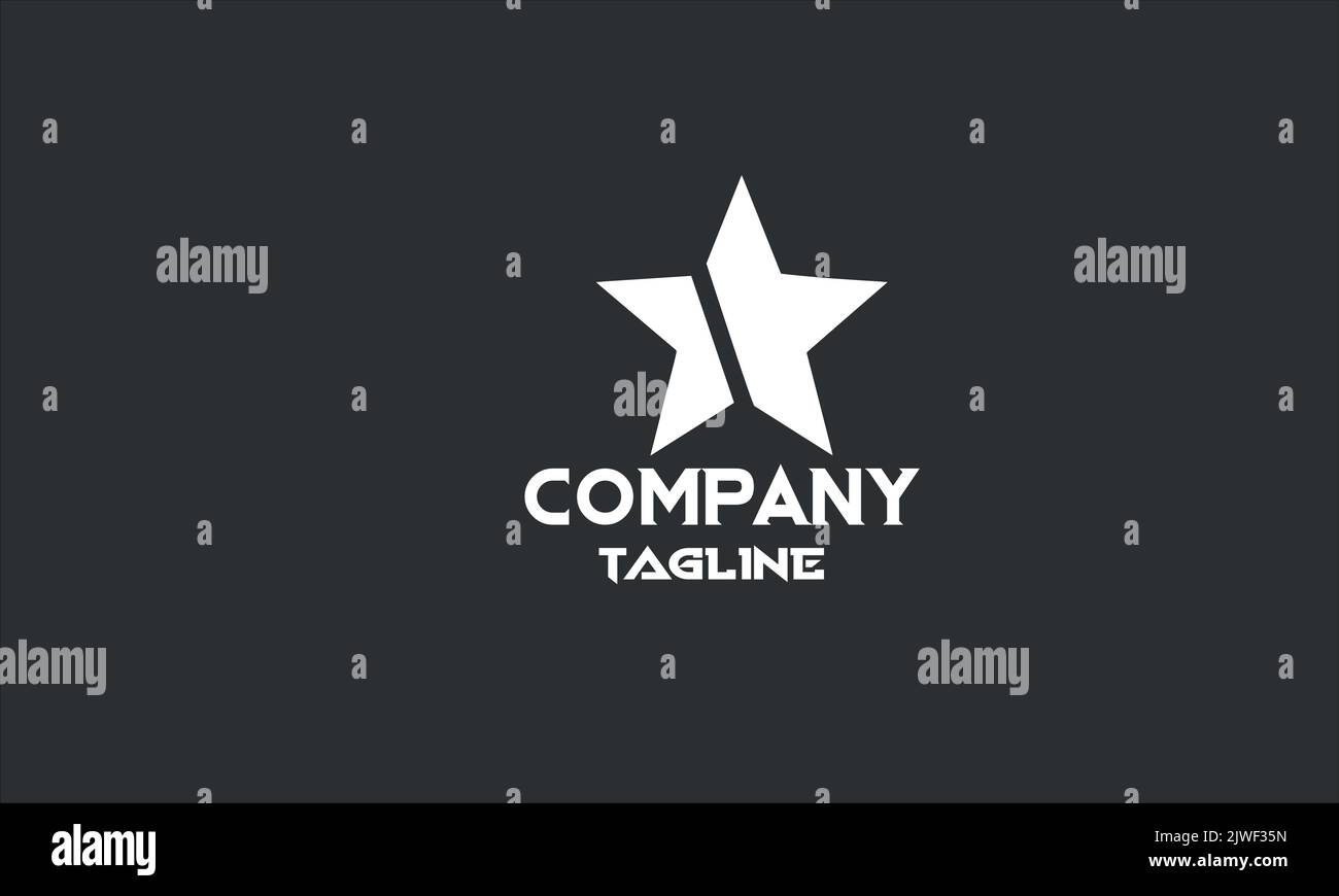 minimal star logo template Stock Vector Image & Art - Alamy