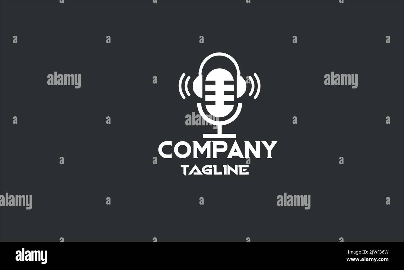 minimal radio logo template Stock Vector Image & Art - Alamy