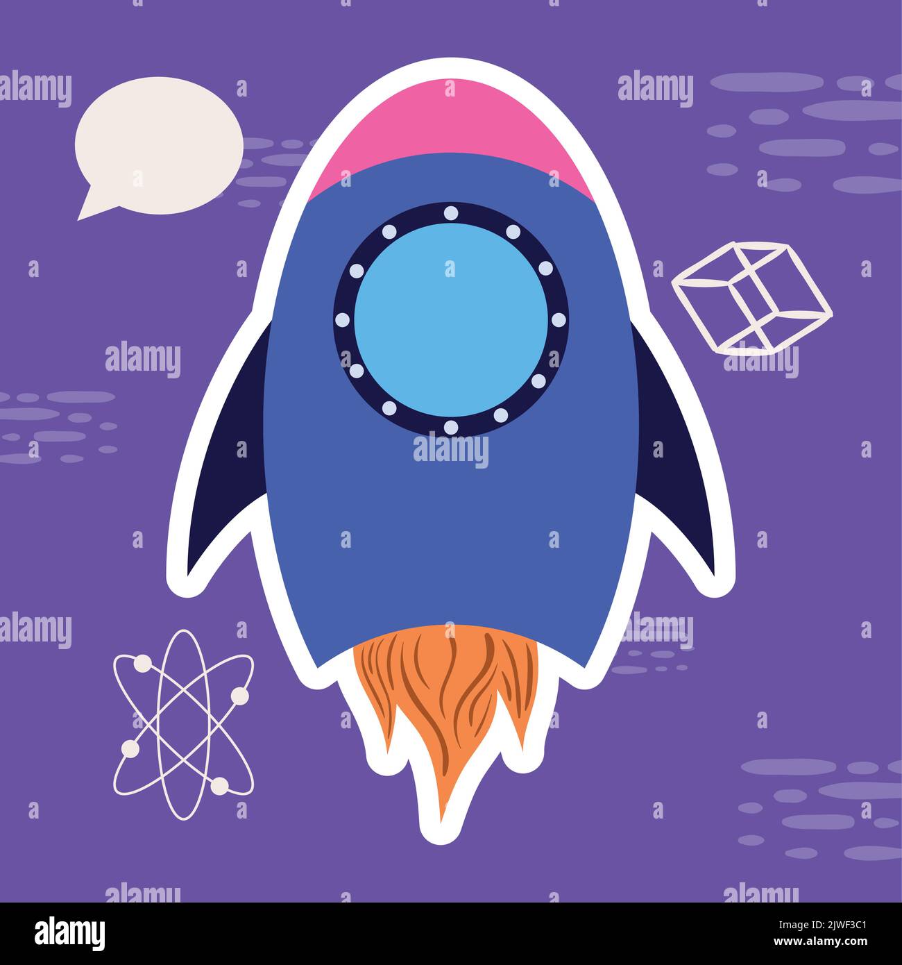 Simulation rocket Stock Vector Images - Alamy