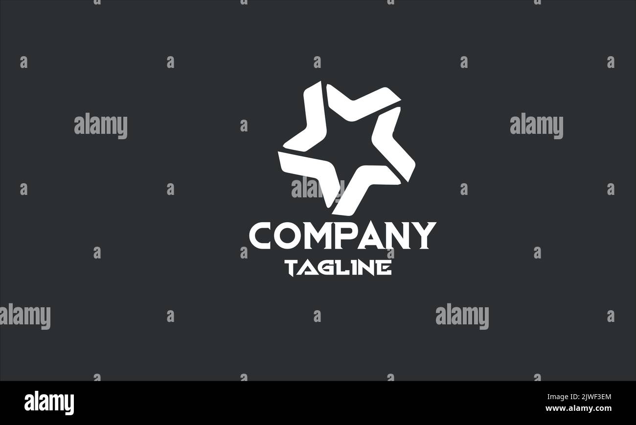 minimal star logo template Stock Vector Image & Art - Alamy
