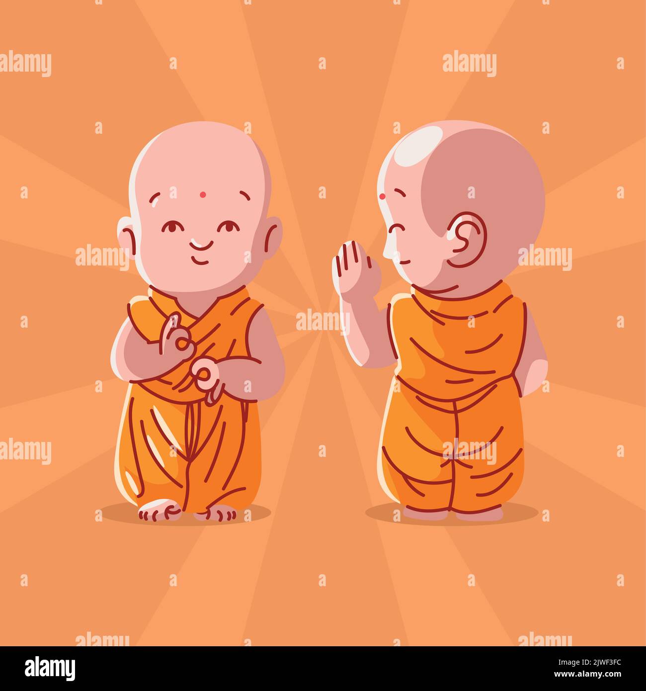 Buddhist monks prayer Stock Vector Images - Alamy