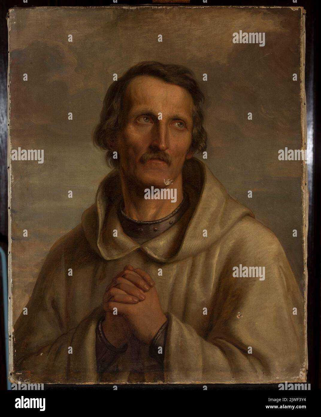 Monk – pilgrim. Lesser, Aleksander (1814-1884), painter Stock Photo - Alamy