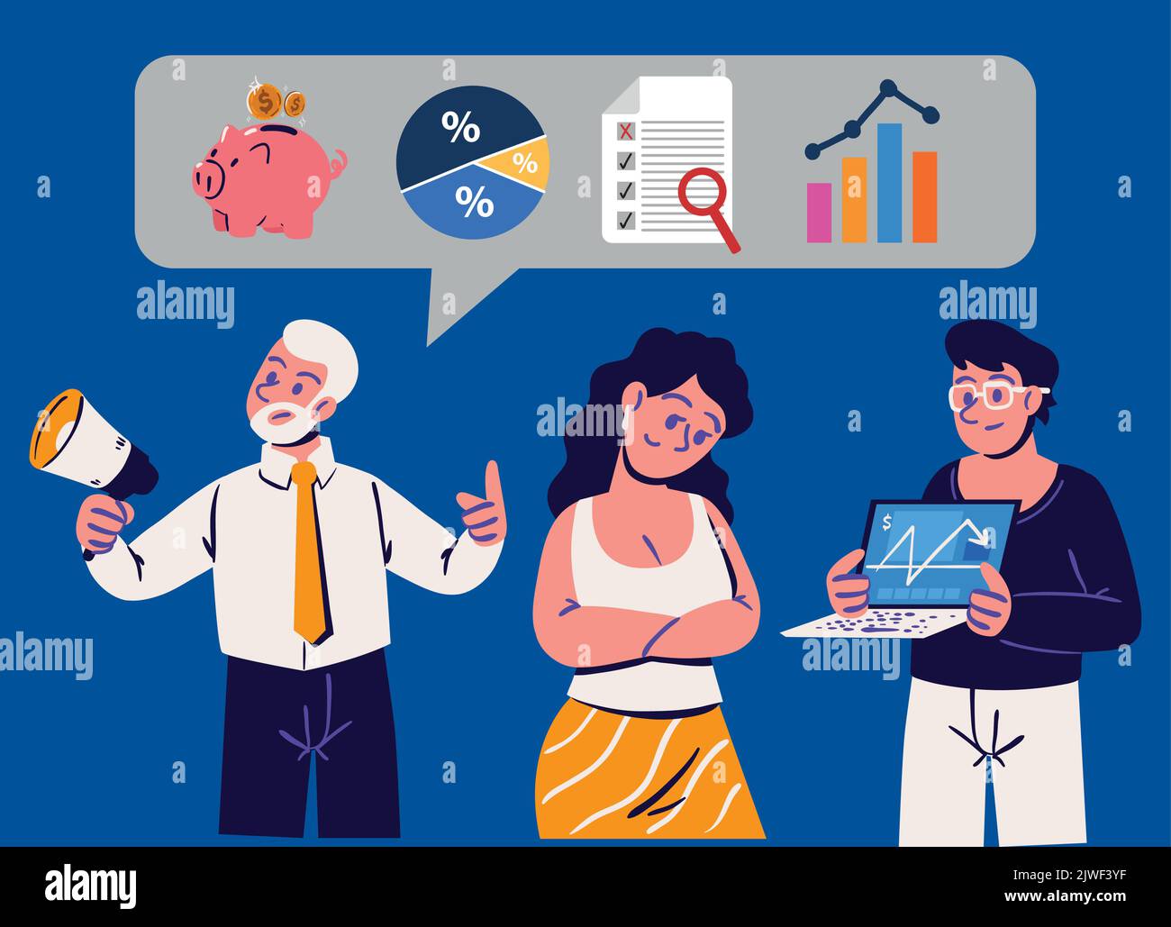 Auditing team Stock Vector Images - Alamy