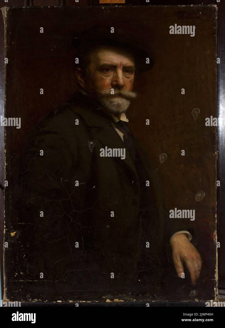 Self-portrait. Horowitz, Leopold (1838-1917), painter Stock Photo - Alamy