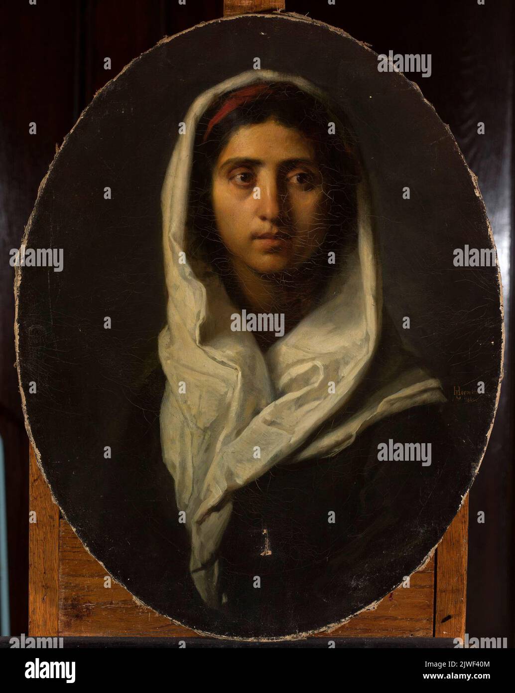 Gipsy woman. Horowitz, Leopold (1838-1917), painter Stock Photo - Alamy