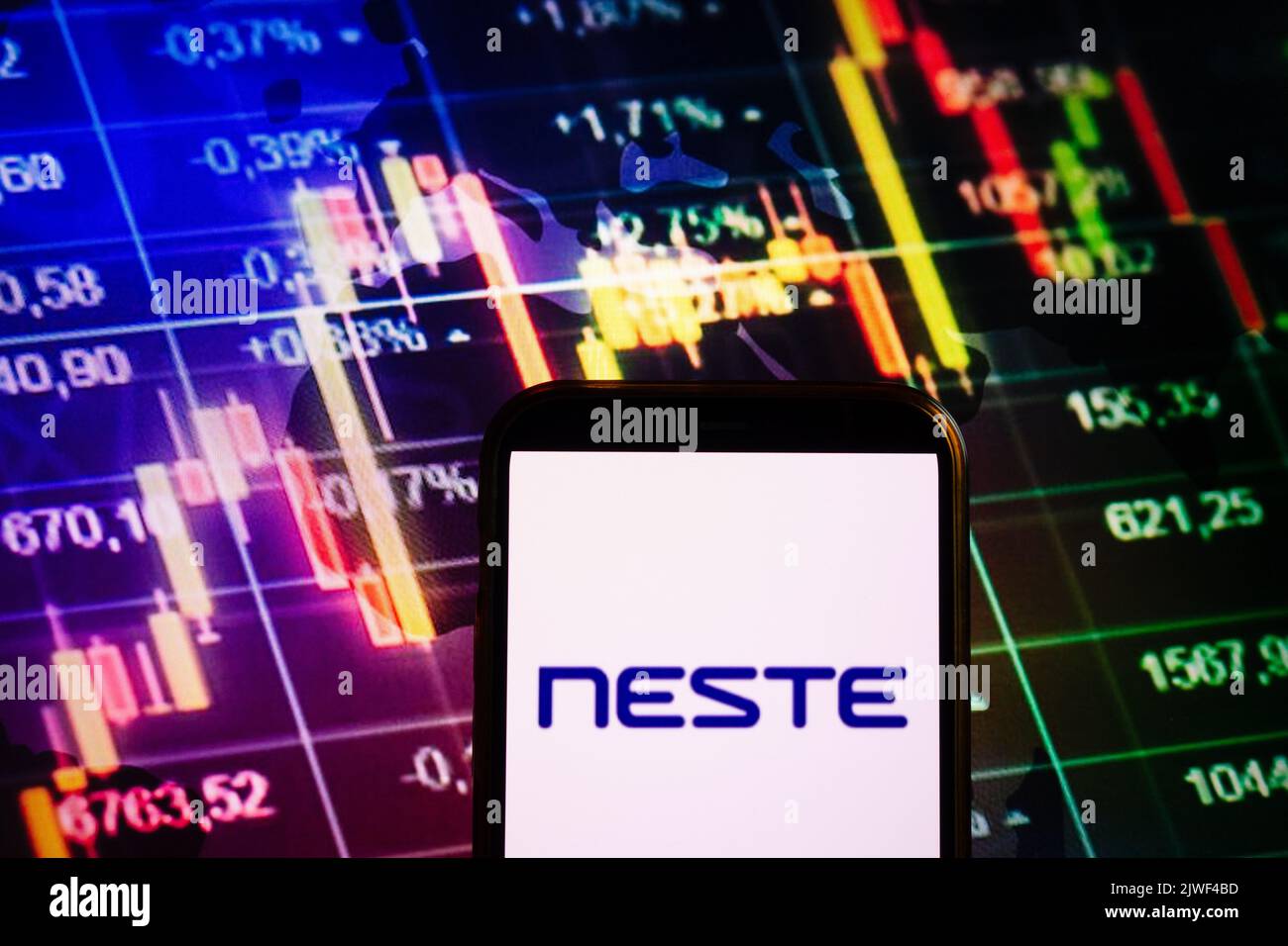 KONSKIE, POLAND - September 04, 2022: Smartphone displaying logo of ...