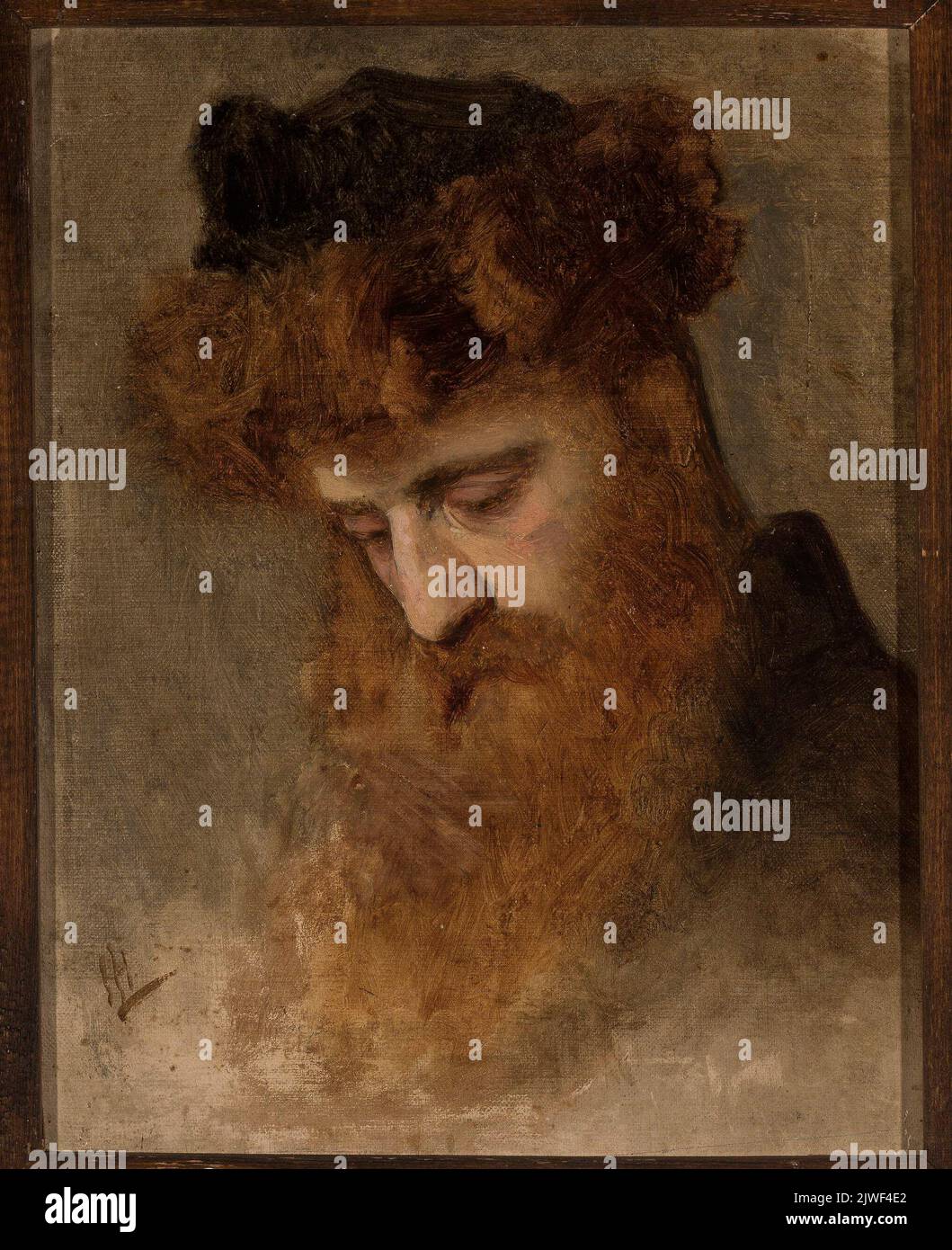 Portrait of a Jew. Horowitz, Leopold (1838-1917), painter Stock Photo ...