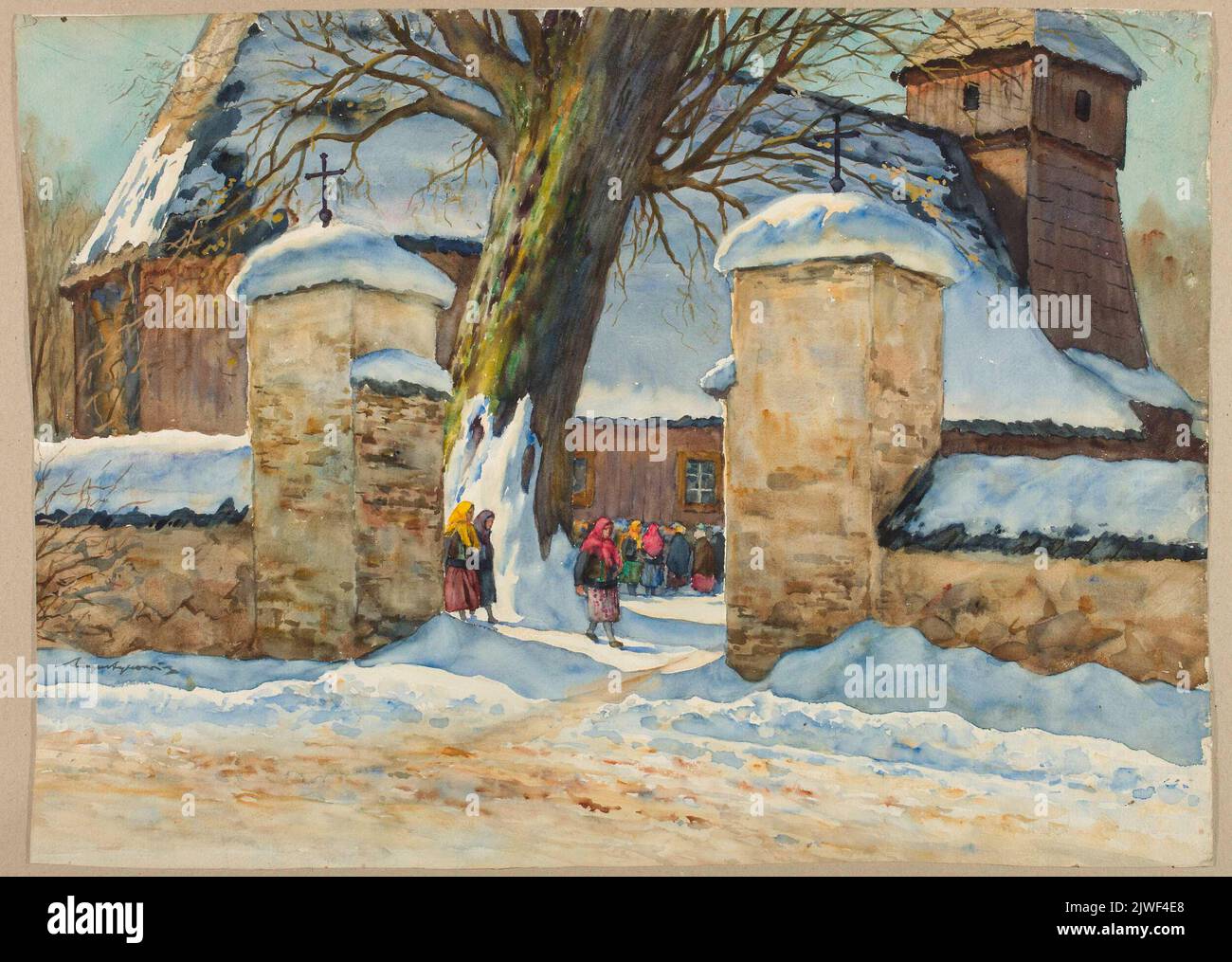 Brama kościoła w Białce Tatrzańskiej. Augustynowicz, Aleksander (1865 ...