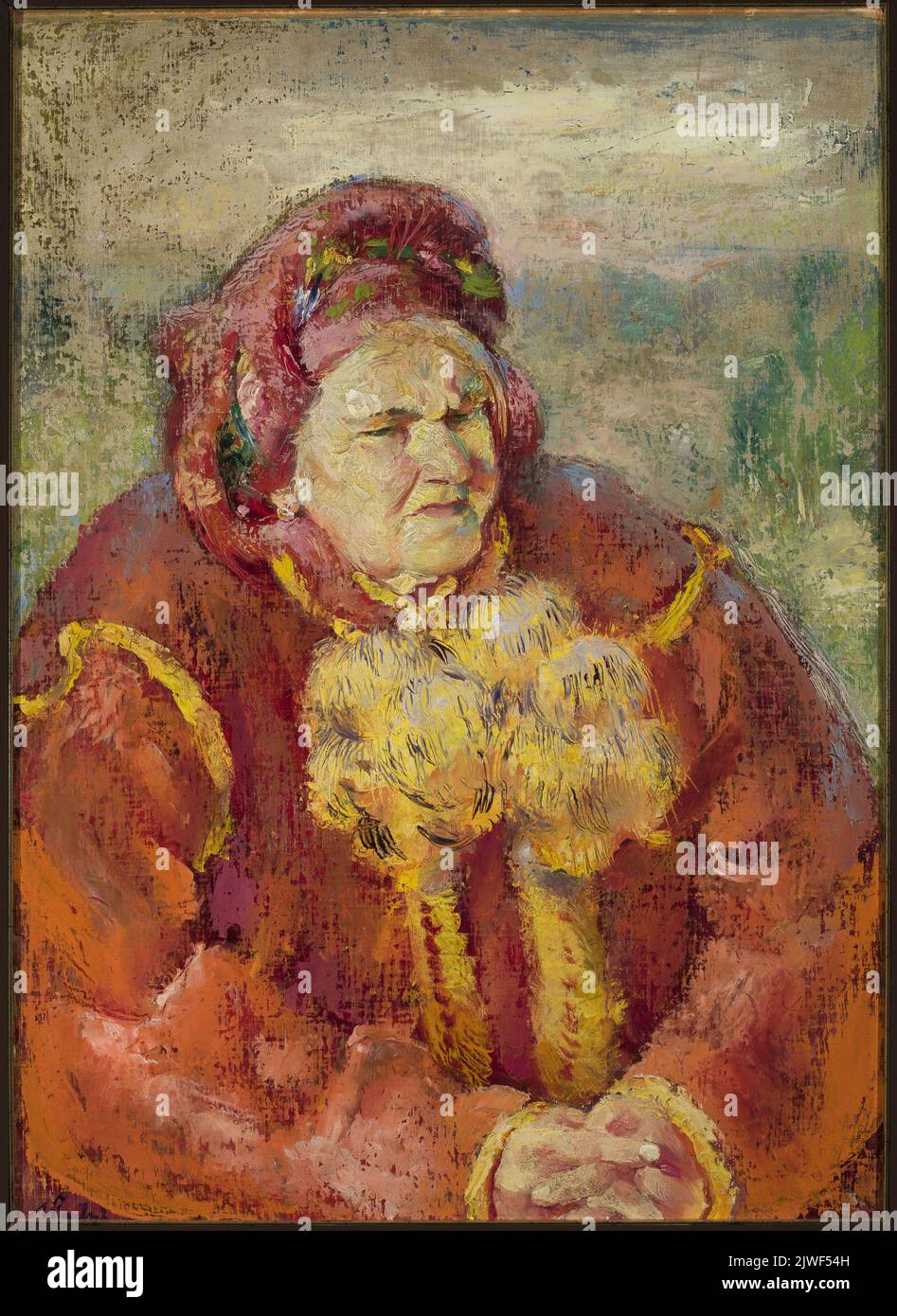 Old Hutsul woman – In the sun. Pautsch, Fryderyk (1877-1950), painter ...