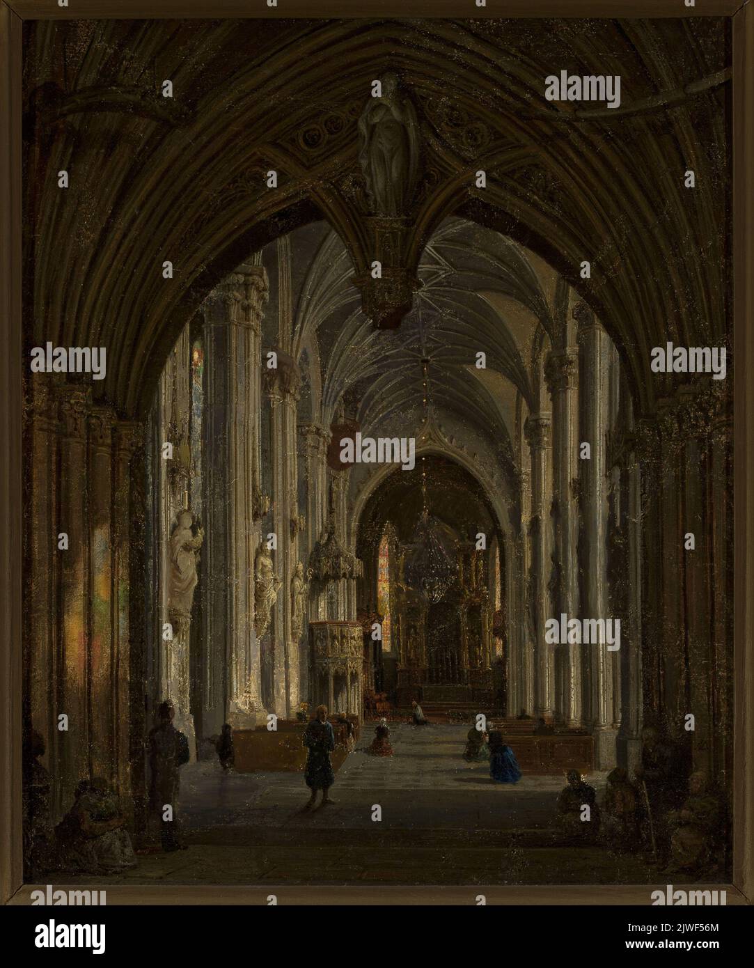 Interior of St. John’s Cathedral in Warsaw. Zaleski, Marcin (1796-1877 ...