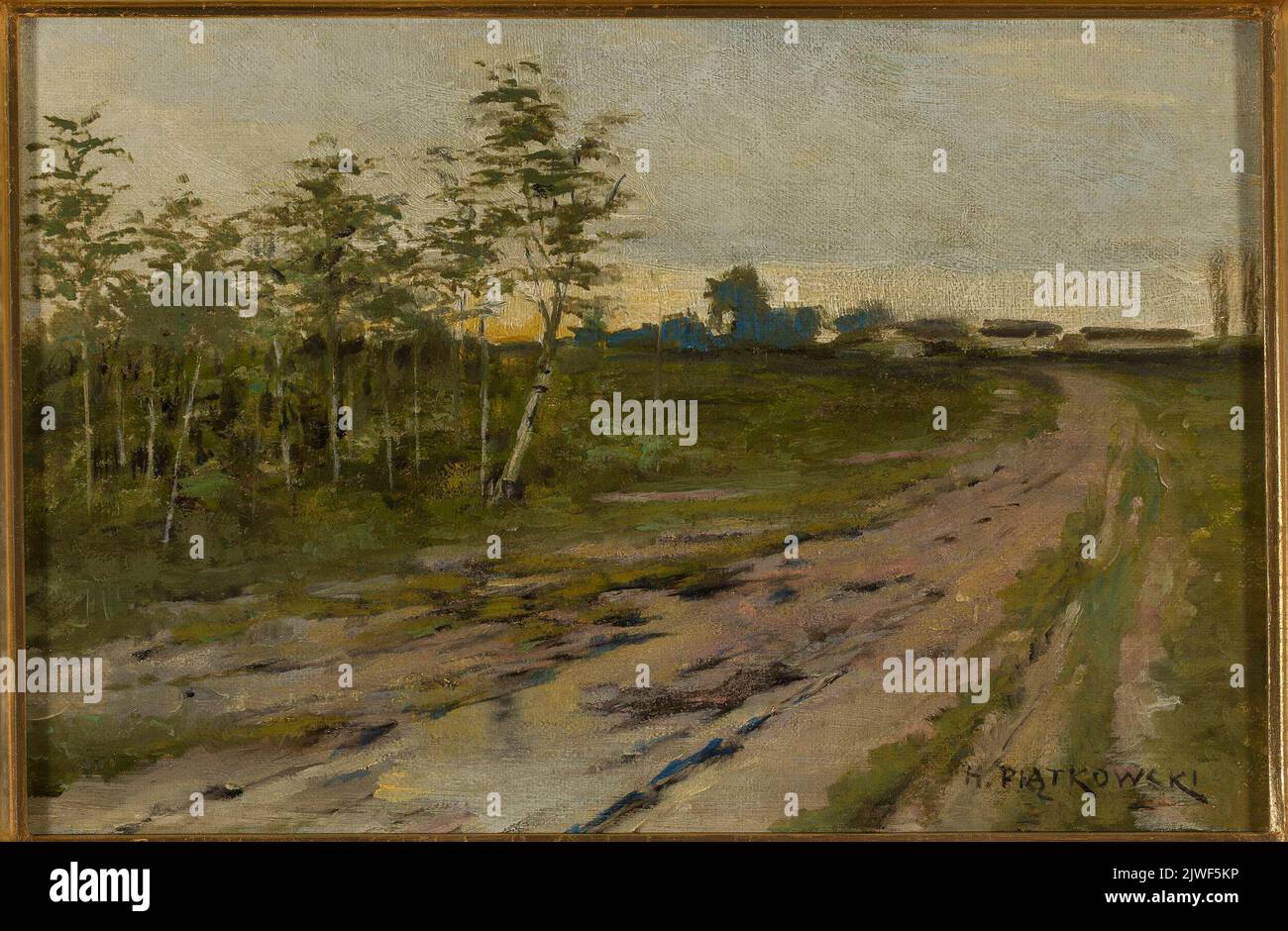 Road. Piątkowski, Henryk (1853-1932), painter Stock Photo - Alamy