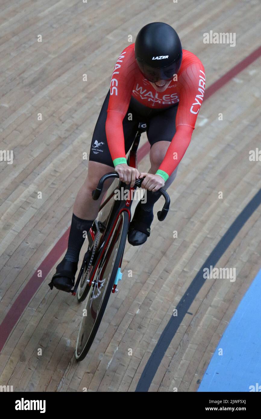 Lowri THOMAS of Wales in the Women's Sprint cycling at the 2022 ...