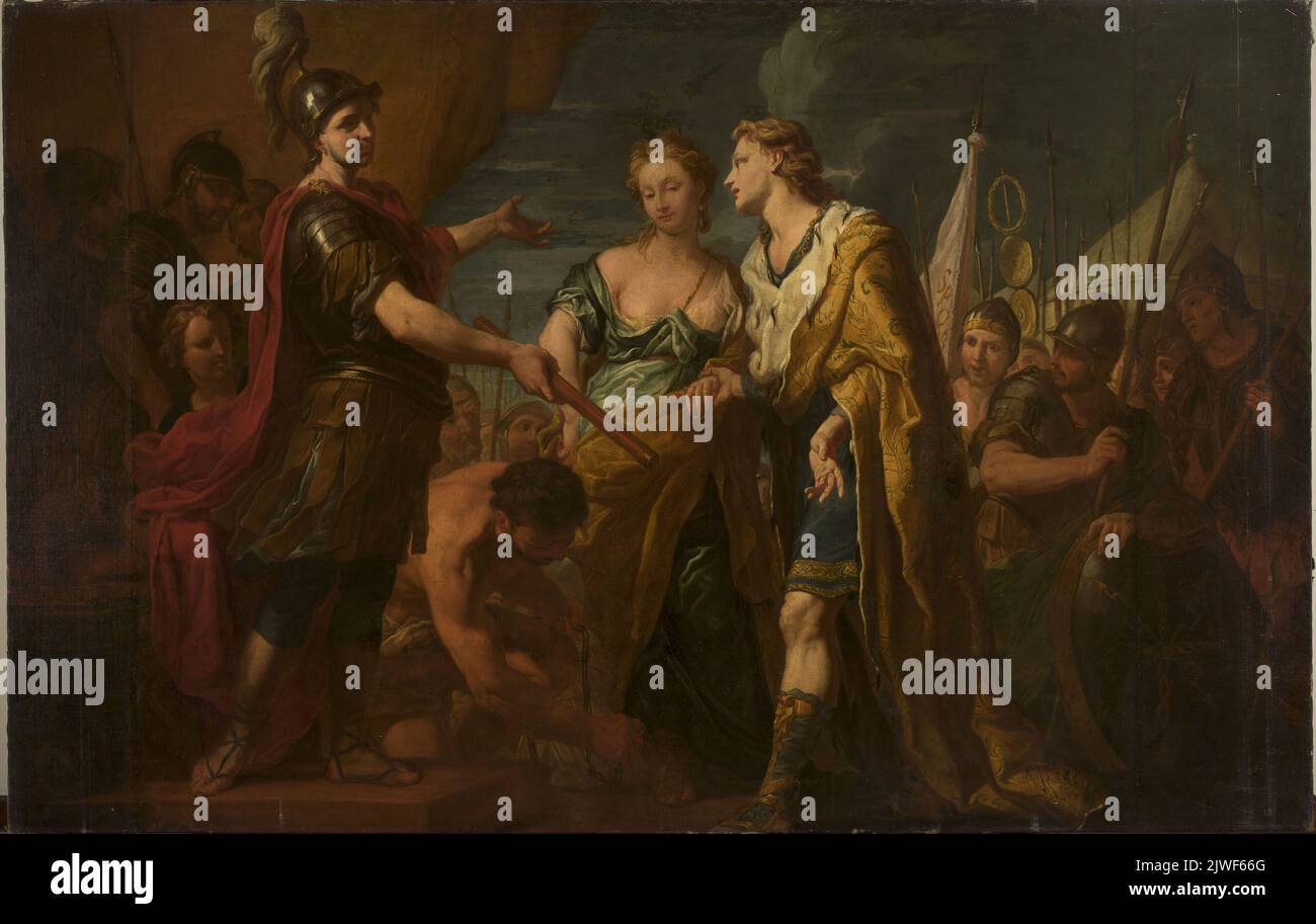 Magnanimity of Scipio. Molinari, Antonio (1655-1704), painter Stock ...
