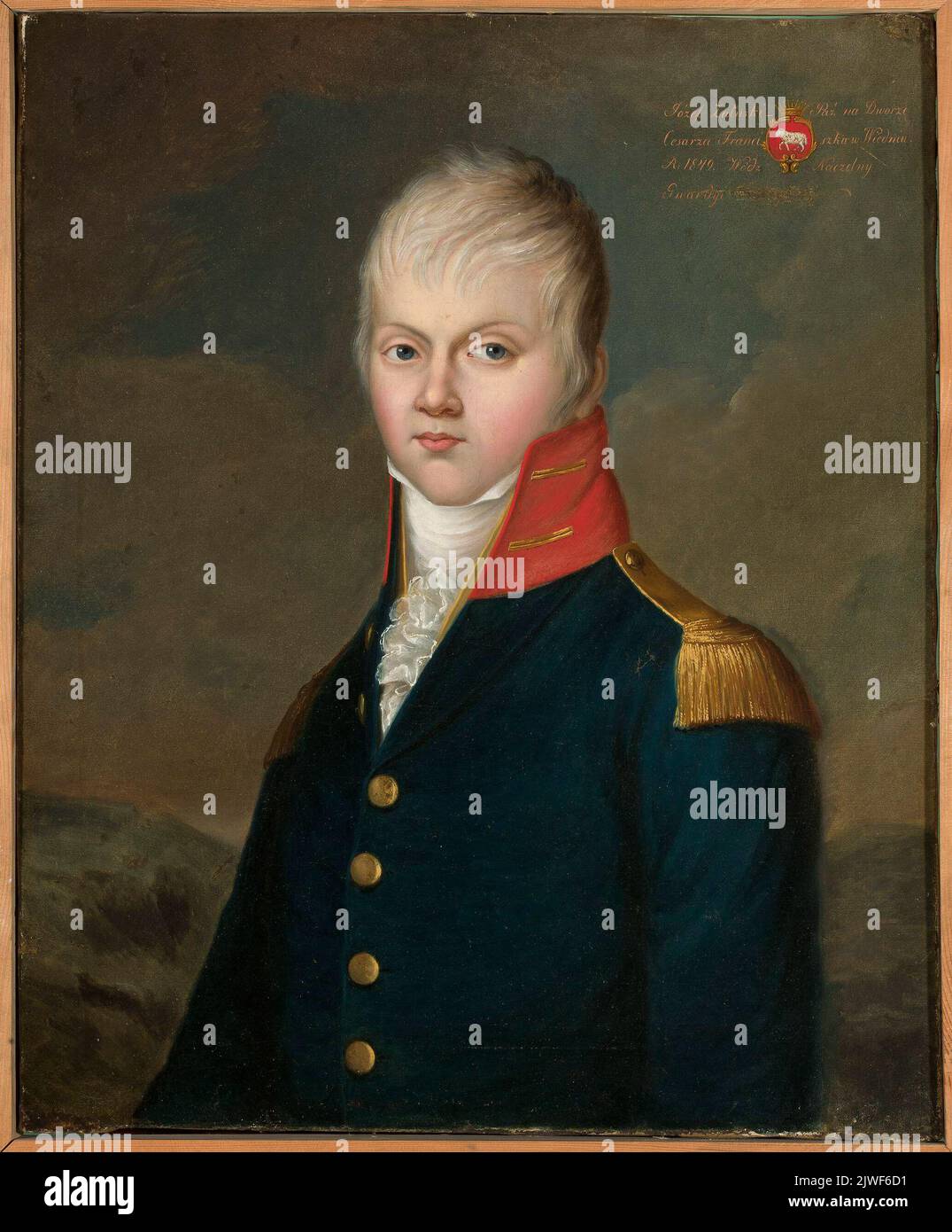 Portrait of Józef Załuski (1786–1866) as a young man. nieznany malarz ...