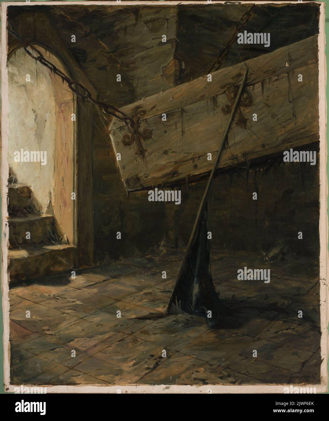 Grave of Jan Potocki in Paniowce. Grzymała, Wiktor (fl. ca 1896 ...