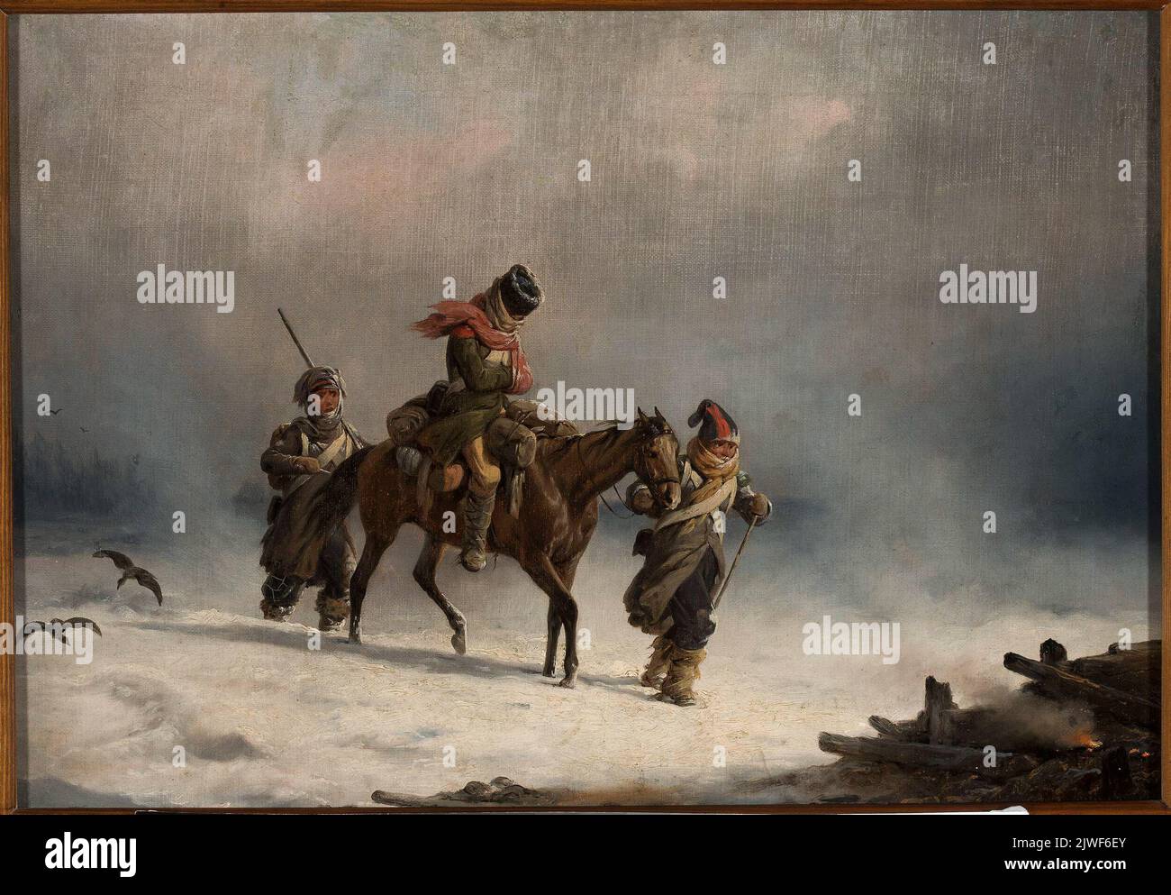 Retreat from Moscow in 1812. Suchodolski, January (1797-1875), painter ...