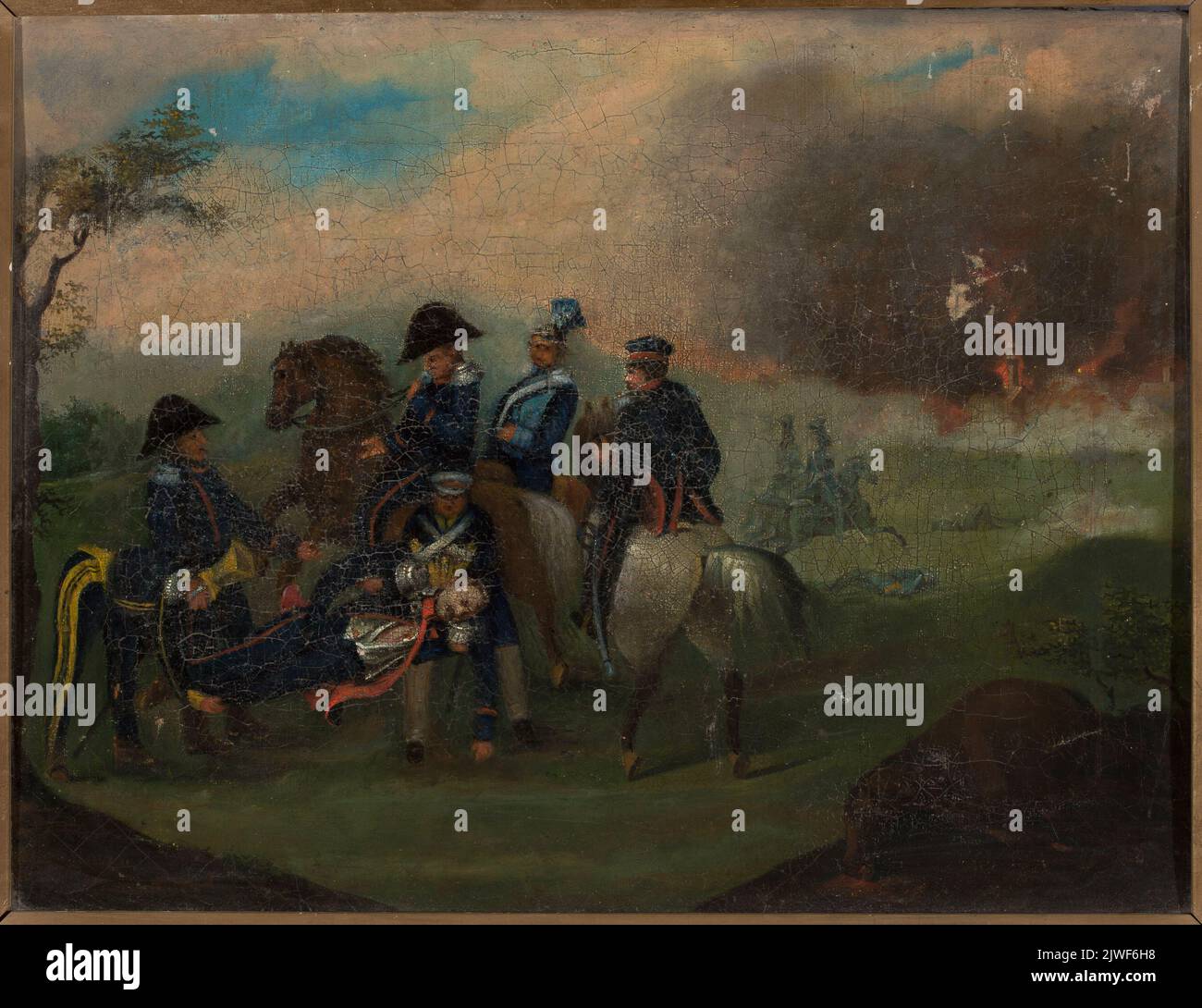 Battle scene from the Napoleonic Wars. unknown, painter Stock Photo - Alamy