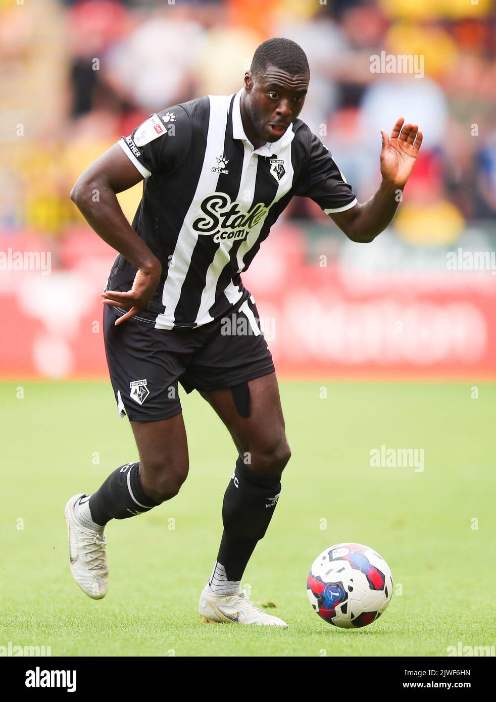 Watford’s Ken Sema during the Sky Bet Championship match at the AESSEAL ...
