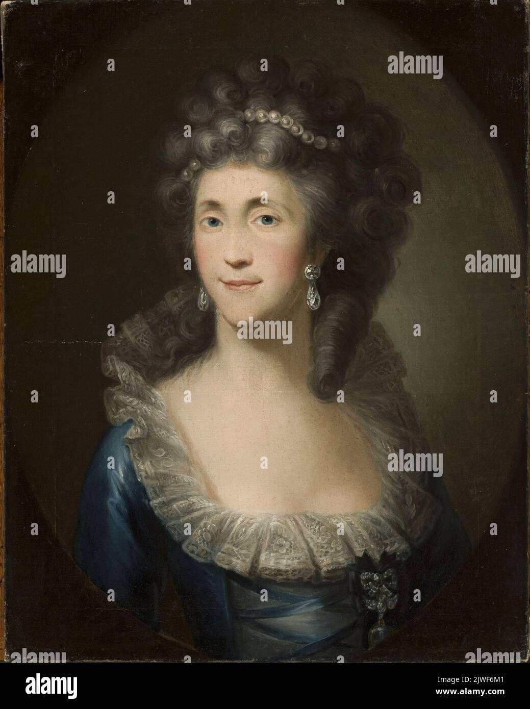 Portrait of Ludwika Borch née Zyberk, wife of Jan, great crown ...