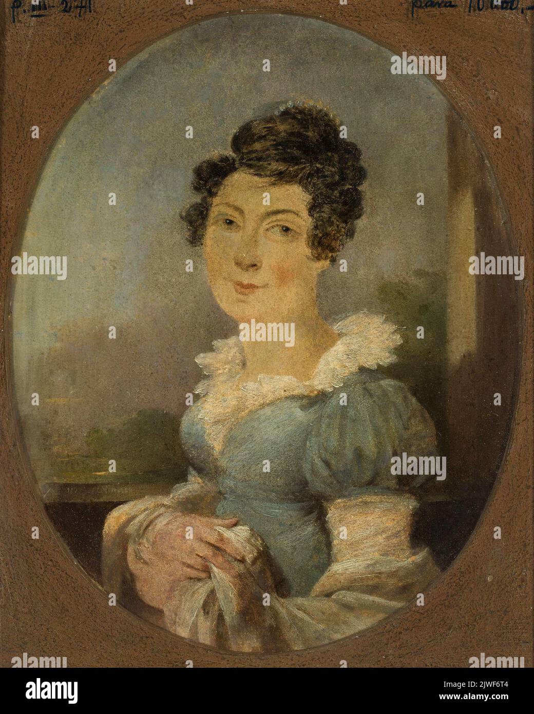 Portrait of Antoni Erazm Makarowicz's wife. Molinari, Aleksander Ludwik ...