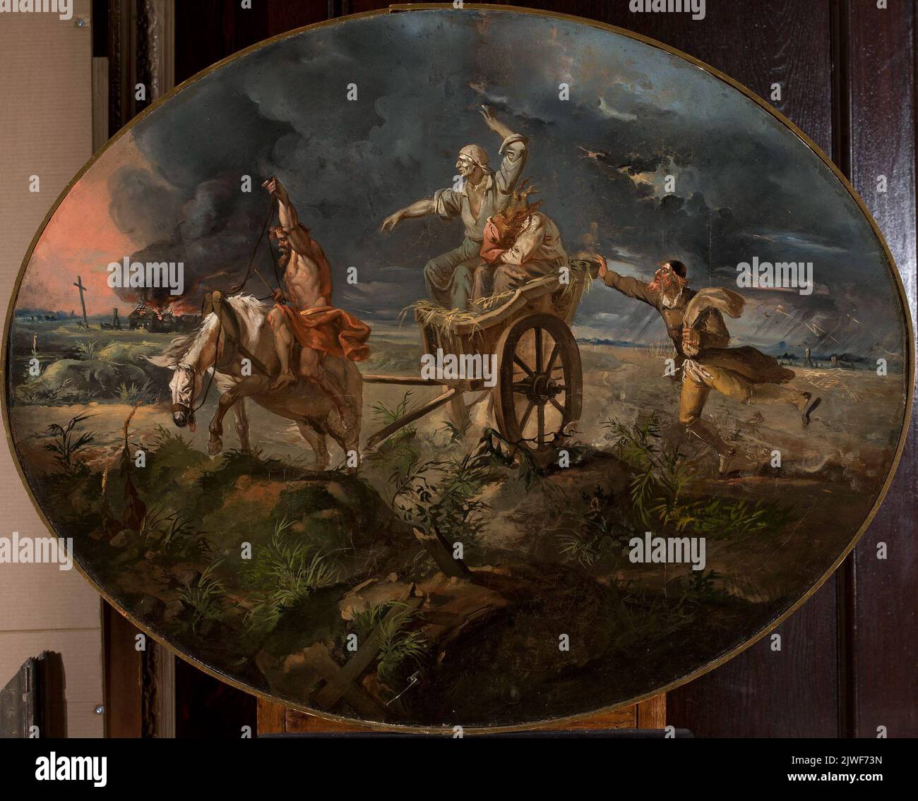 Symbolic scene – Poverty and misery come to see us. Gierdziejewski ...