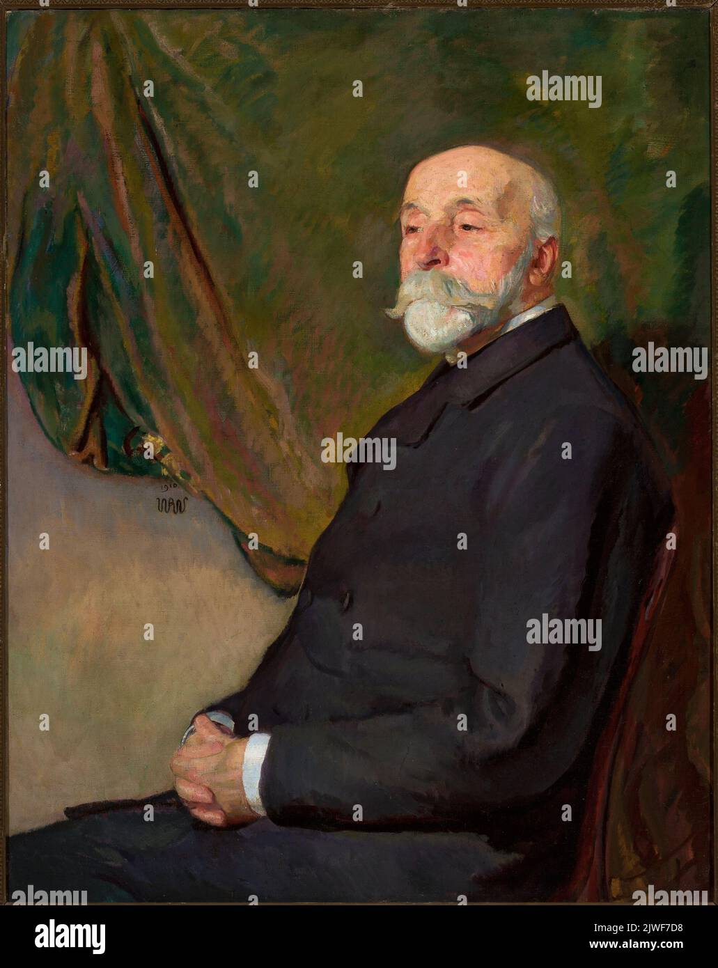 Portait of August Iwański. Weiss, Wojciech (1875-1950), painter Stock ...