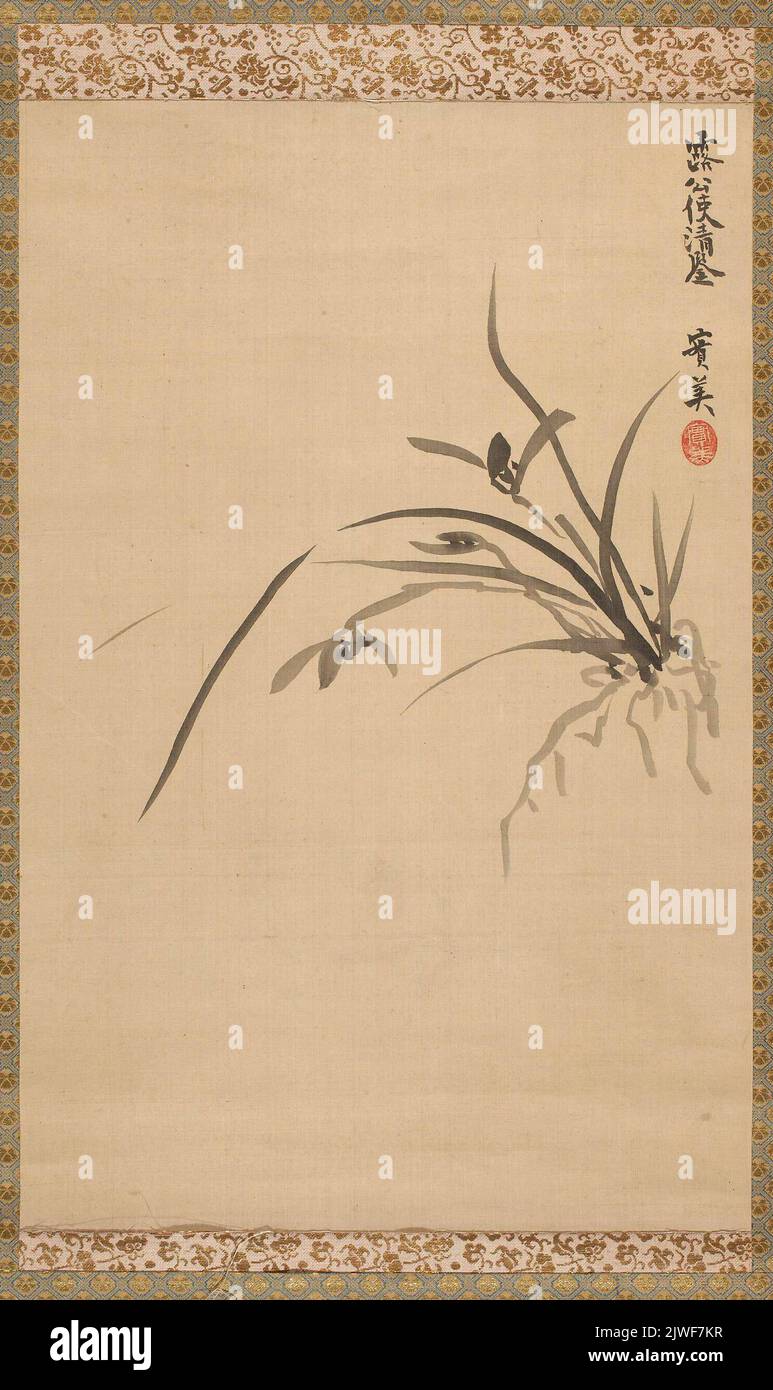 Orchids. Sanjo, Sanetomi (1837-1891), amateur Stock Photo - Alamy