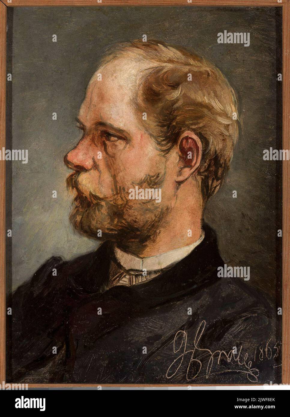 Portrait of Walery Gadomski, sculptor. Grabowski, Andrzej (1833-1886 ...