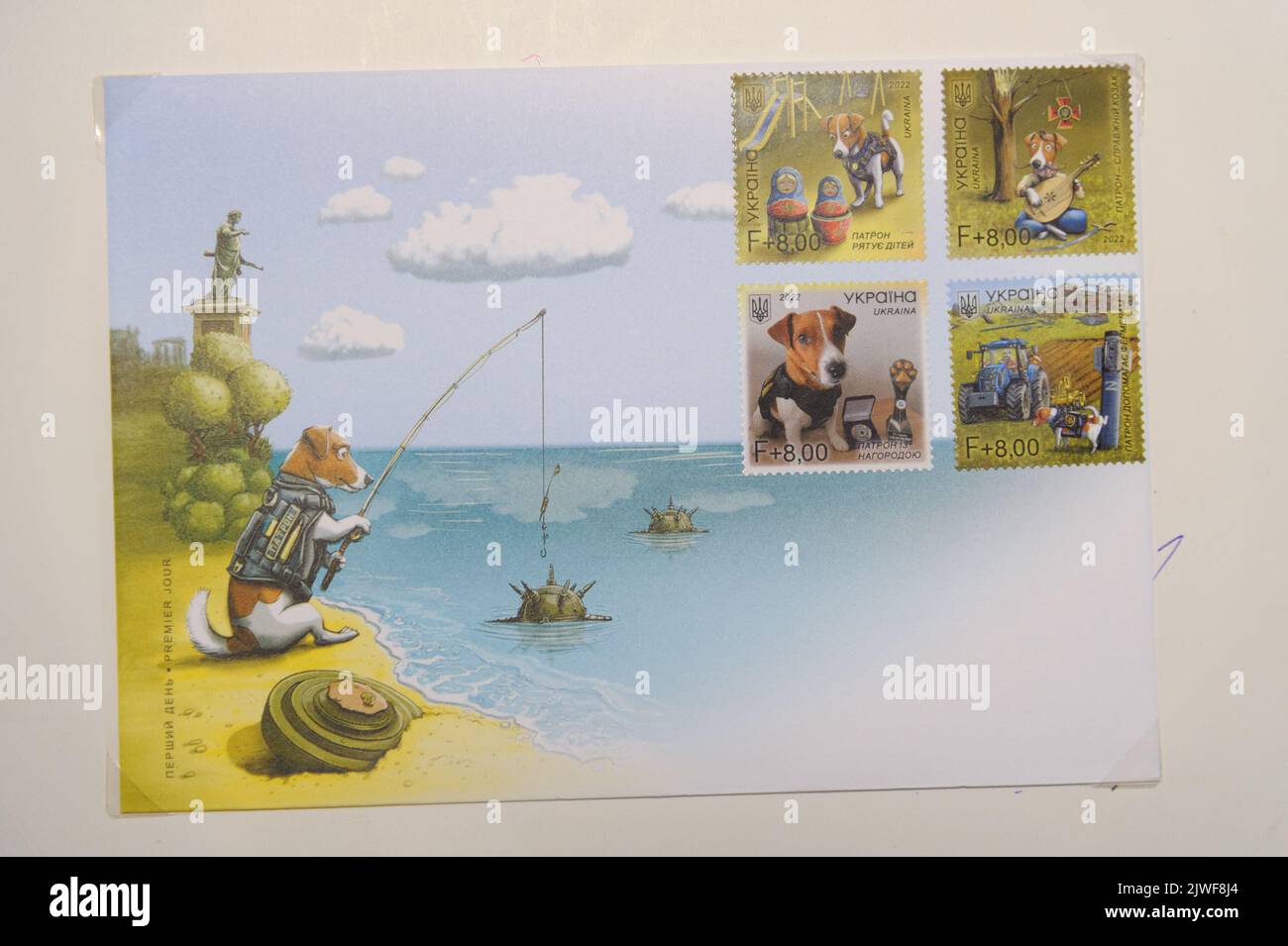 Lviv, Ukraine. 1st Sep, 2022. Presentation of a new postal stamps ...